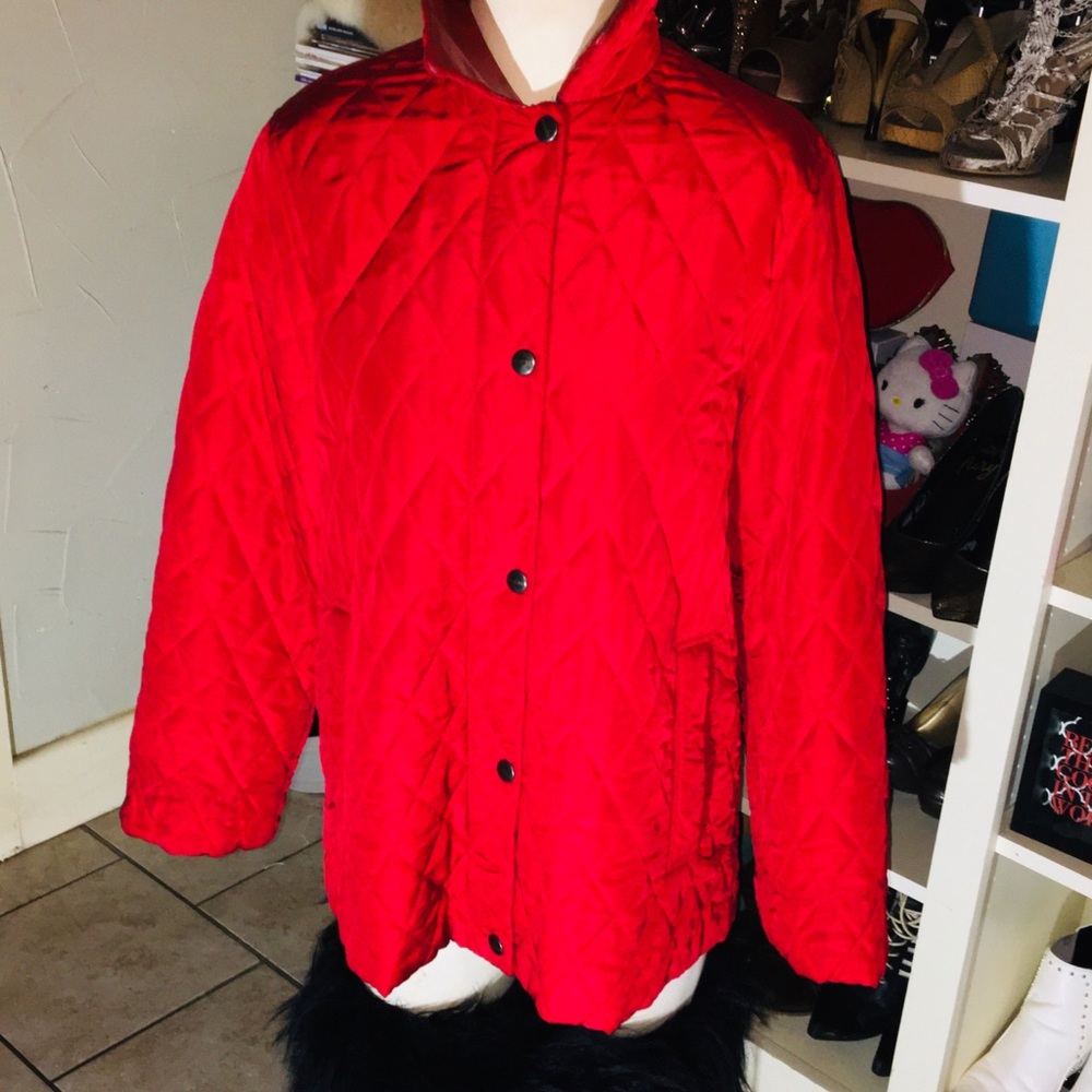 Max Mara Red Quilted Vintage Jacket - Gem